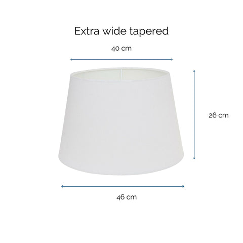 Shades at Grays Lampshades Extra Wide Tapered Shade handcrafted ...